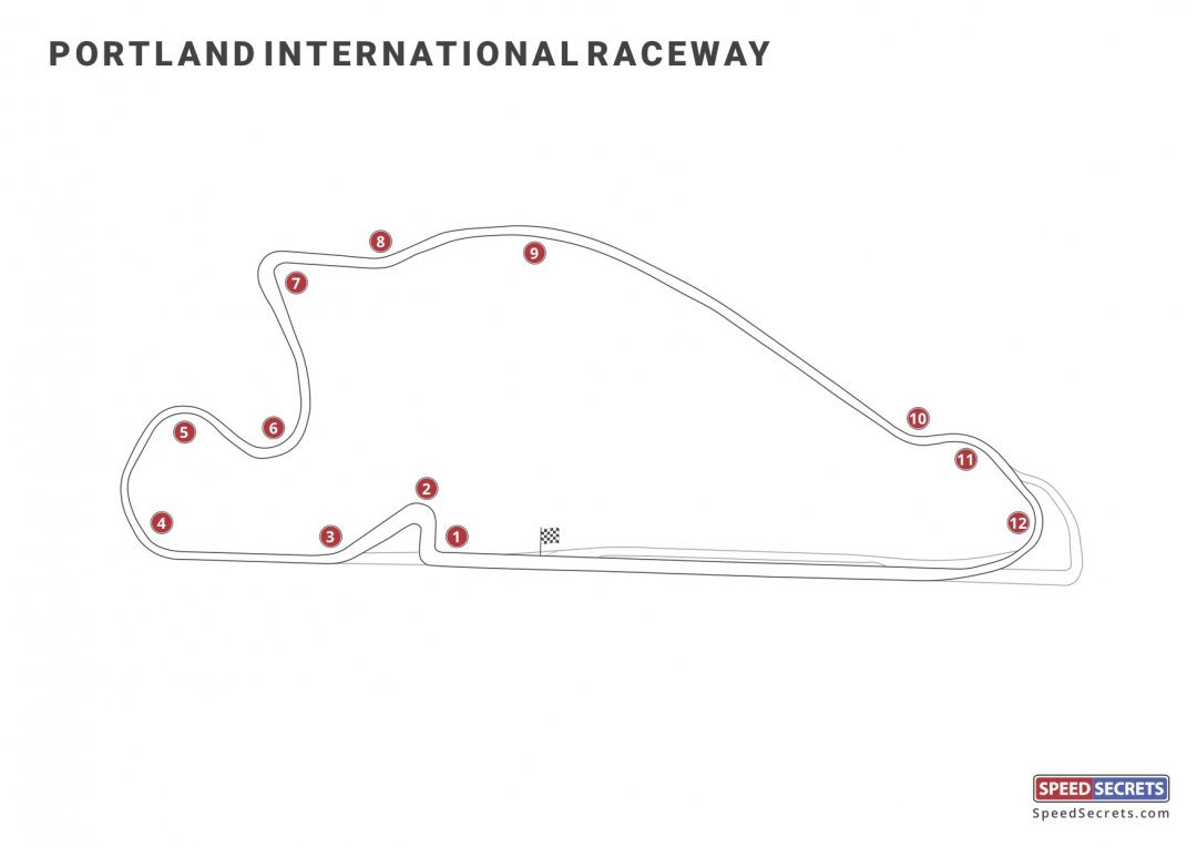 Portland International track map | Speed Secrets