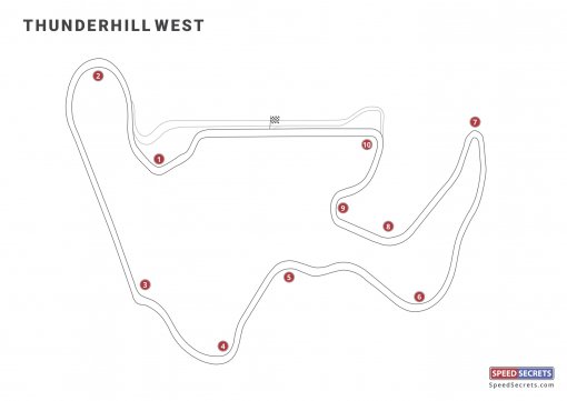 Thunderhill West track map | Speed Secrets